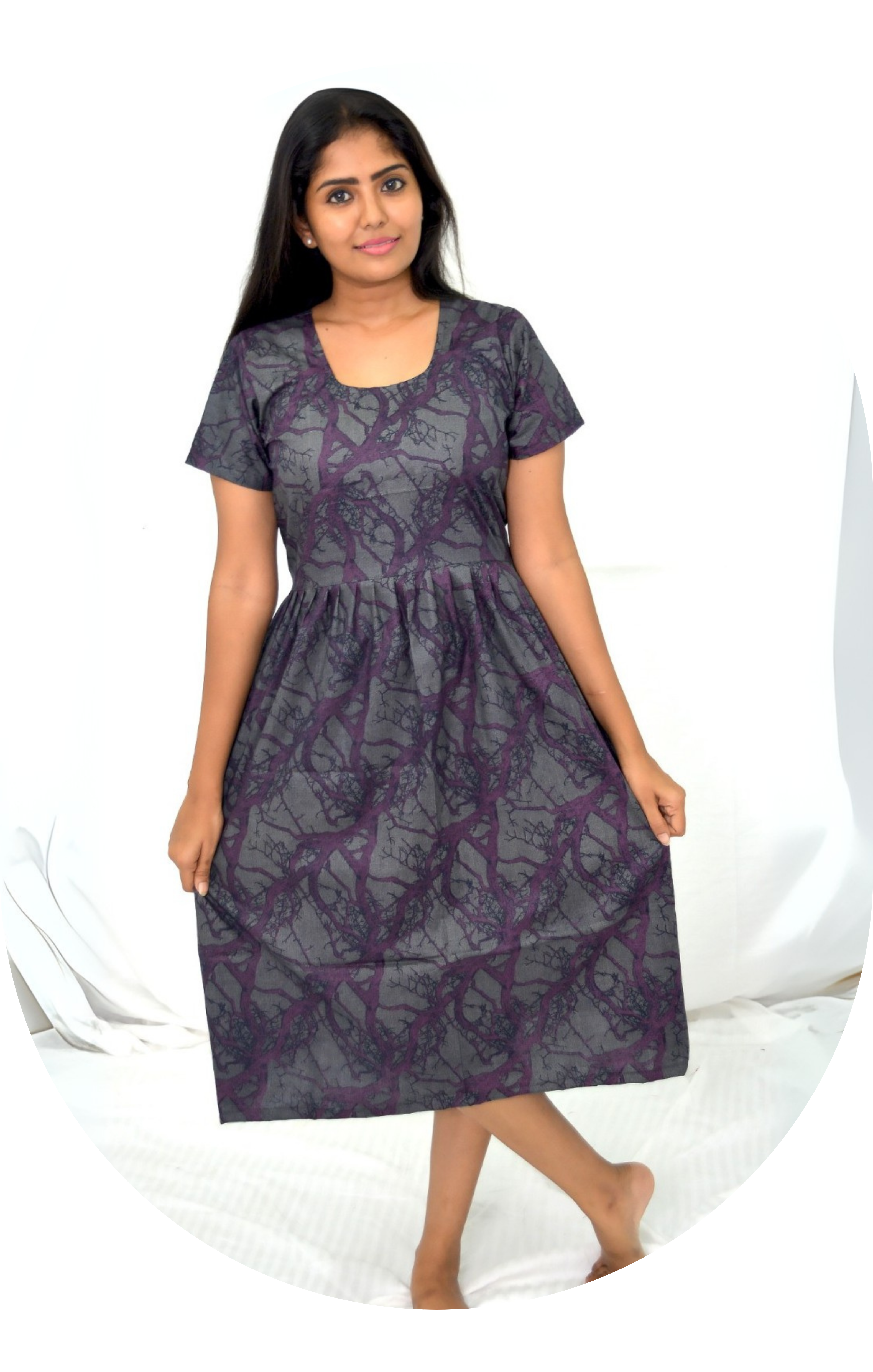 Nighty Frock Short Model – Aisnigha nighties